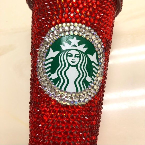 Starbucks | Accessories | Custom Bling Rhinestone Starbucks Logo ...